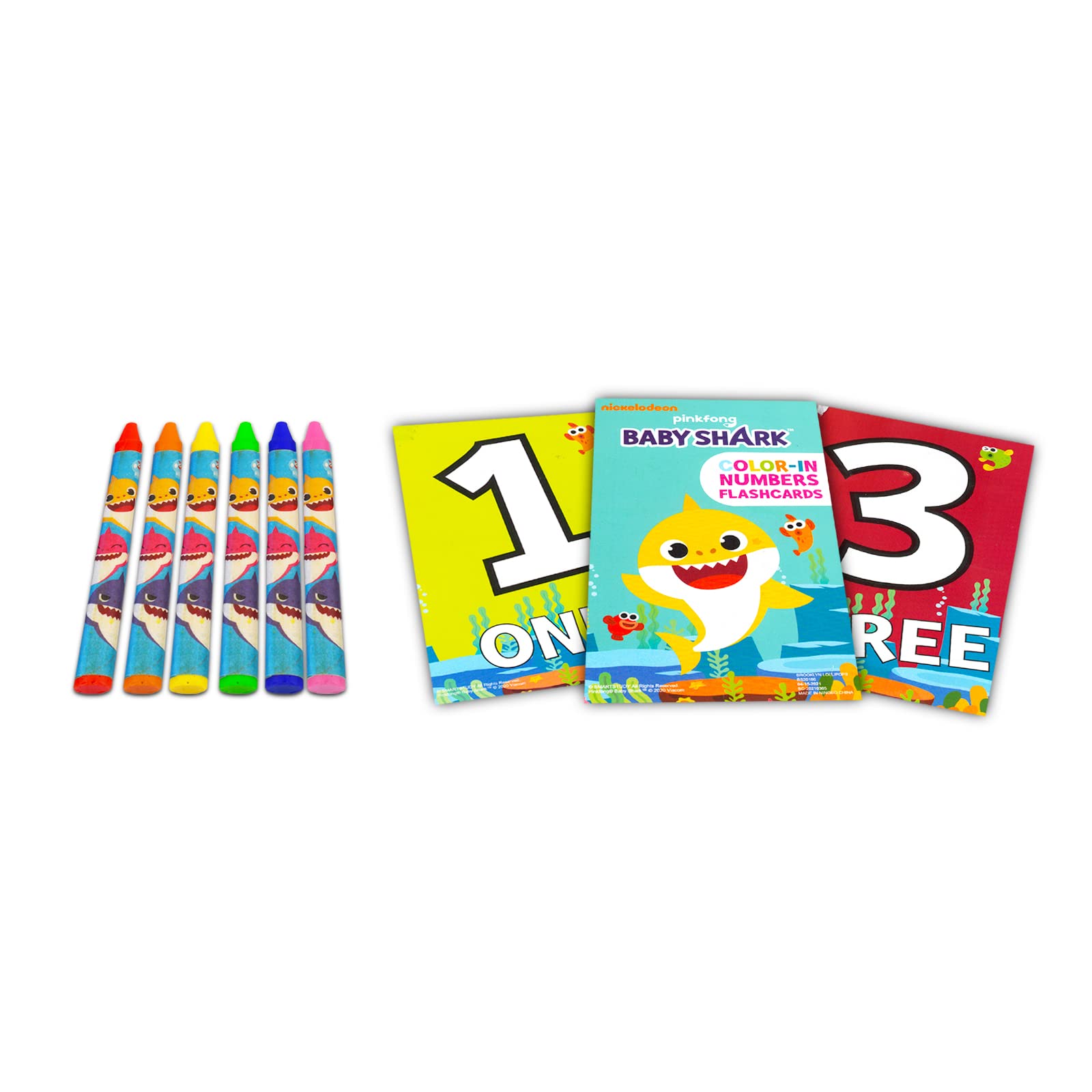 Beach Kids School Bag Bundle with Baby Shark Art Supplies | Includes 8.5'' Stationary Kit, Travel Bag, and Finding Dory Tattoos
