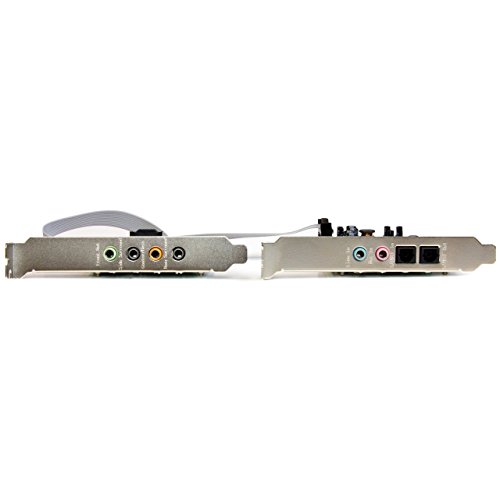StarTech.com 7.1 Channel Sound Card - PCI Express - 24-bit - 192KHz - SPDIF Digital Optical and 3.5mm Analog Audio (PEXSOUND7CH)