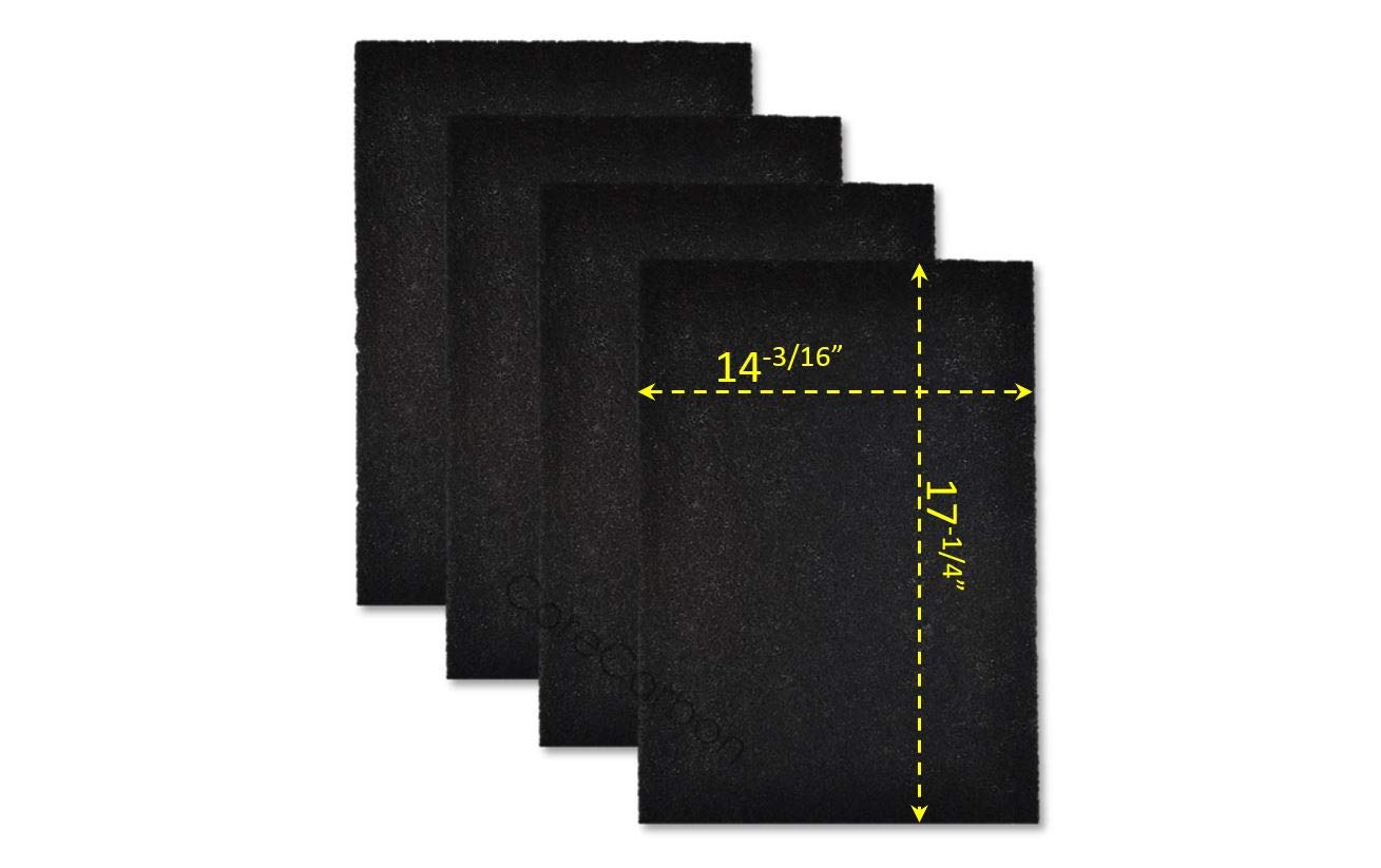 CoreCarbon 4-Pack Exact Fitment Pre-Filter Designed to Fit Honeywell Air Purifier Models HA300, HPA300, HA300BHD, HPA300VP, HPA300COM