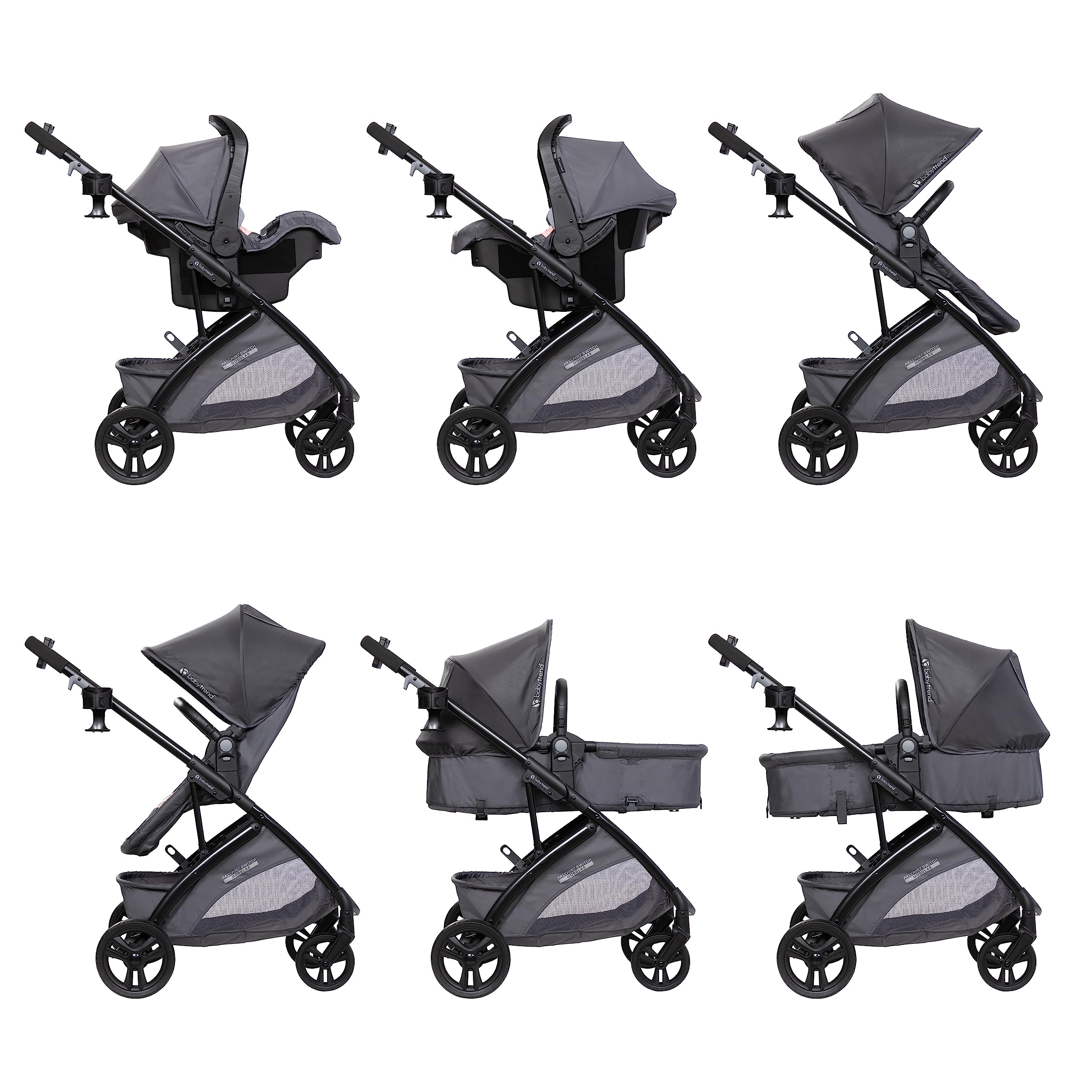 Baby Trend Passport Switch Modular Travel System, Dash Pink