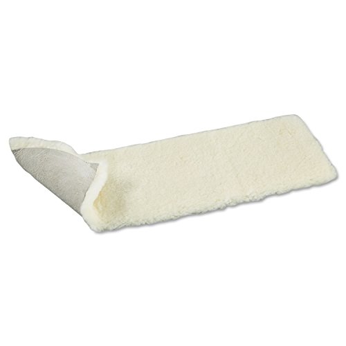 Boardwalk 4518 Mop Head, Applicator Refill Pad, Lambswool, 18-Inch, White