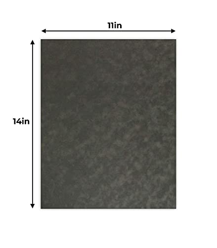 CountryArtHouse Ash Suede Acid Free 11x14 Backing Board - Uncut Photo Mat Board - 1 Sheet