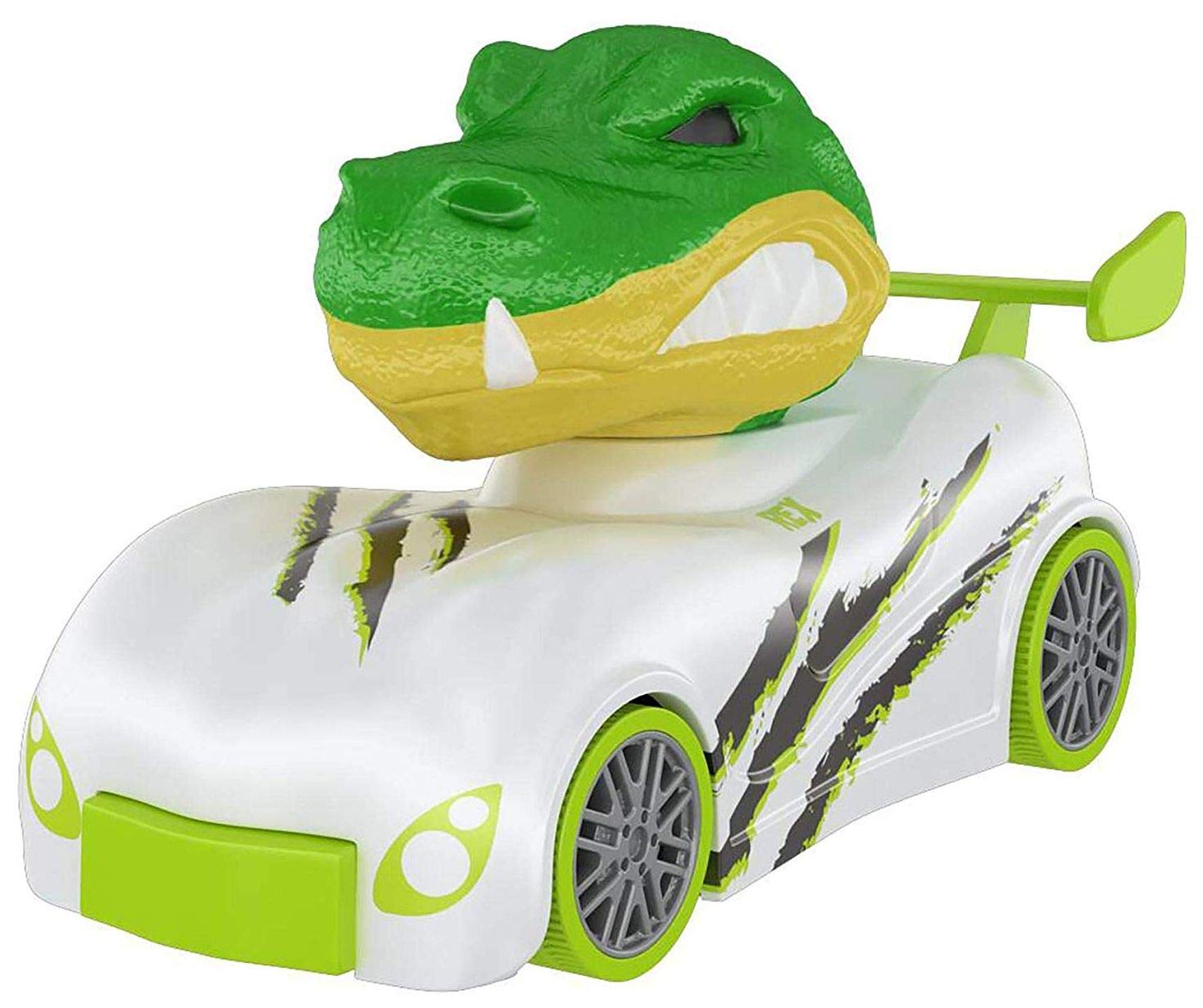 Knuckle Headz Duo Head Poppin' Quick Shot Pull Back Crash Derby Race Cars - Finn The Shark and Rex The Dinosaur