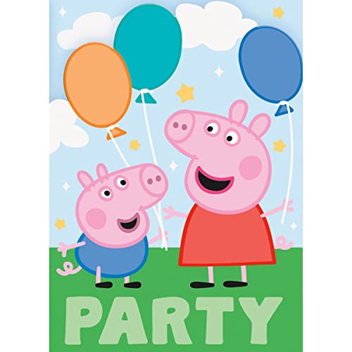 Unique Peppa Pig Birthday Party Supplies Bundle includes 24 Party Invitations