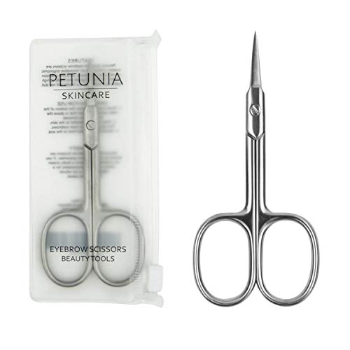 Straight Beauty Grooming Manicure Cuticle Scissors for Facial Hair, Nail, Moustache, Eyebrow, Eyelash, Nose, Ear, and Dry Skin, Men and Women, Stainless Steel