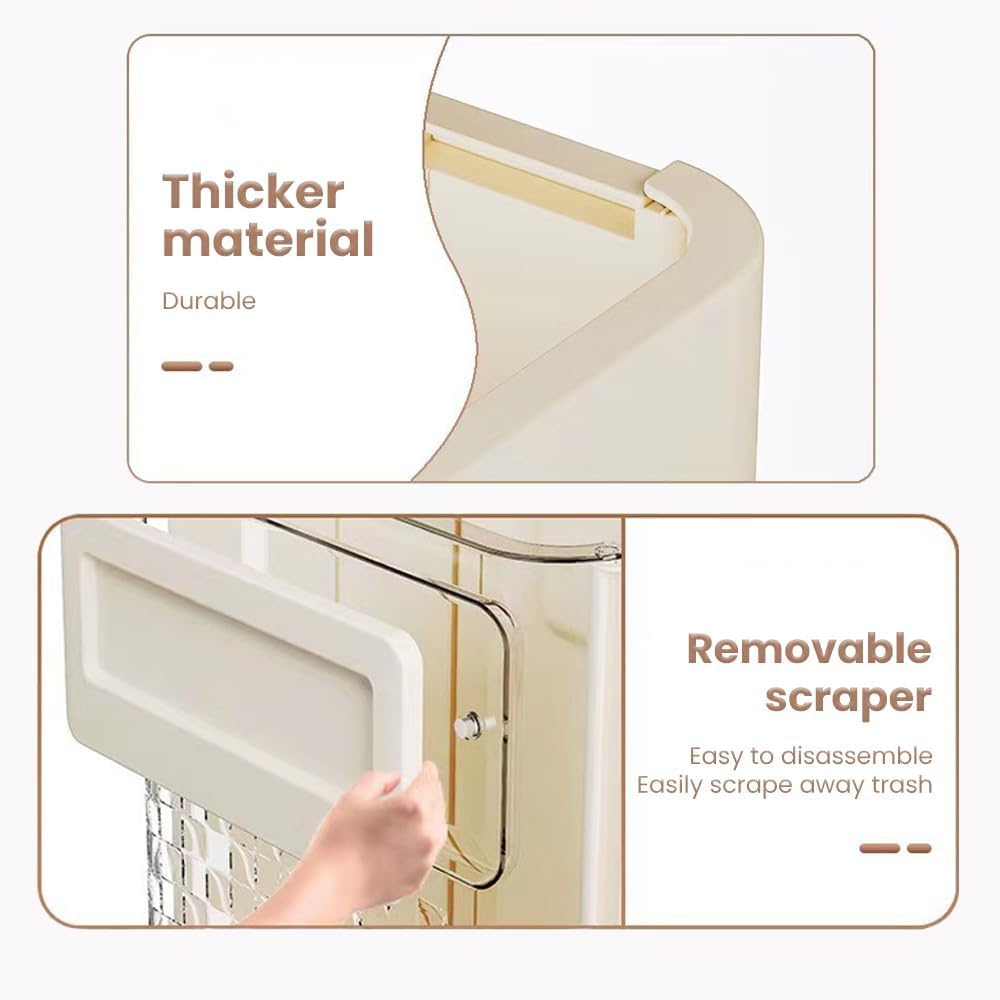 YSGDB Compost Bin Foldable Under Sink, Hanging Small Trash Can with Lid for Cupboard/Bathroom/BedroomMountable IndoorCompost Bucket