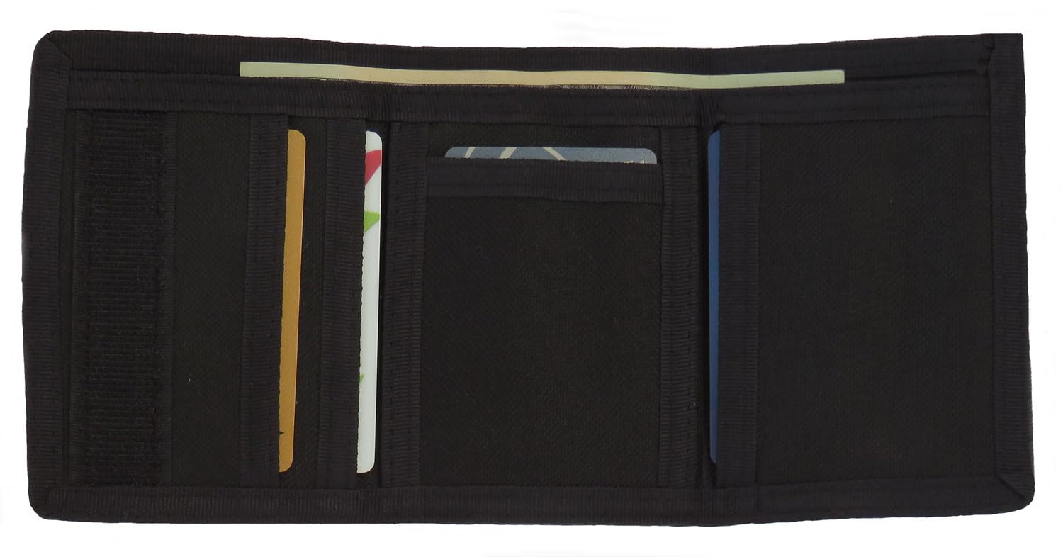 Gone Doggin Australian Cattle Dog #1 Tri-Fold Wallet - Black Nylon Trifold Wallet with ACD Artwork - Australian Cattle Dog Breed Gifts