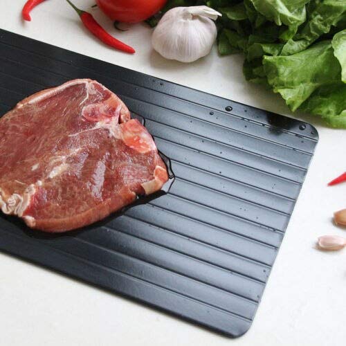 Quadow Defrost Tray,Easy Thaw Tray Defrost Food Quickly and Safely,No Power,No Chemistry (11.6x8.2 inch)