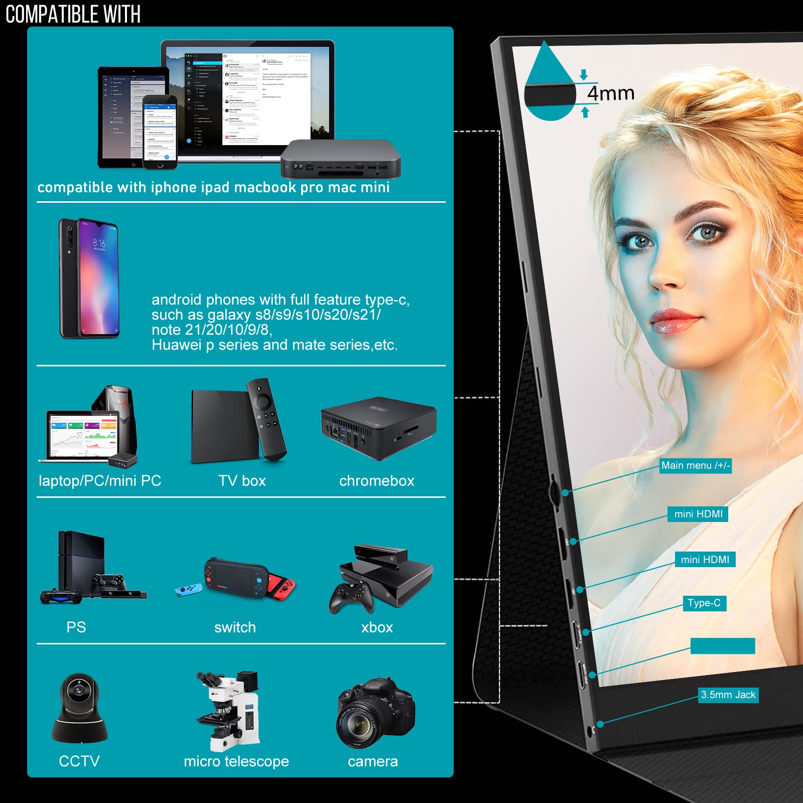 Bimawen Portable Monitor (13.3 inch)