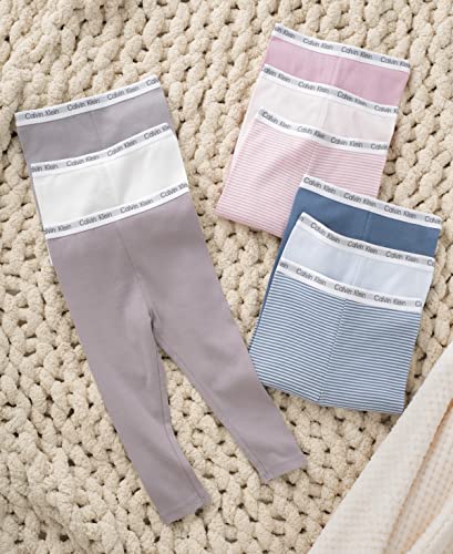 Calvin Klein Unisex Organic Baby Essentials 3 Pack Pants, Purple Dove/Egret/Gull, 18M