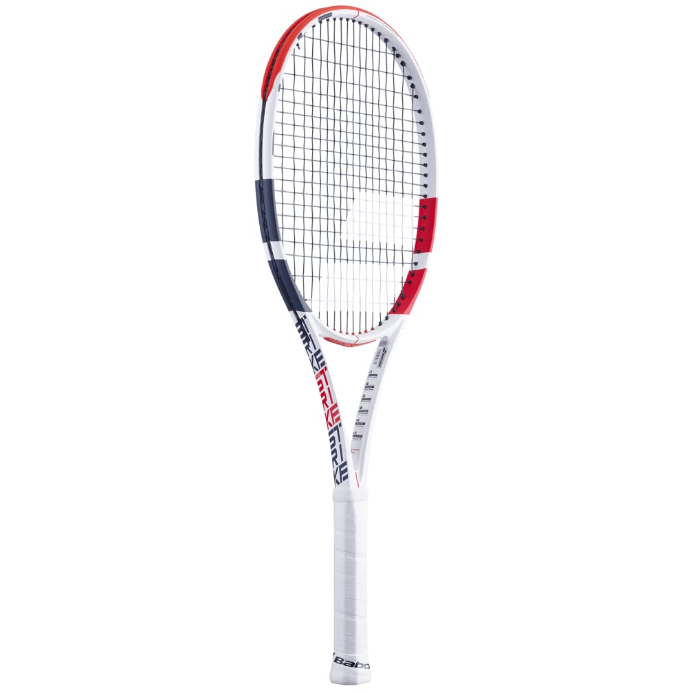 Babolat Pure Strike 18/20 Tennis Racquet Racquet - Strung with 16g White Babolat Syn Gut at Mid-Range Tension (4 3/8" Grip)