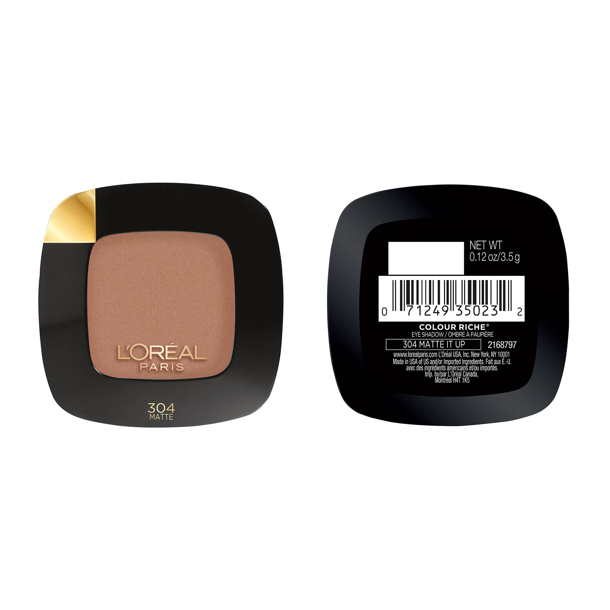 L’Oréal Paris Colour Riche Monos Eyeshadow, Matte It Up, 0.12 oz.