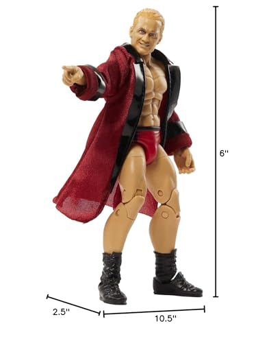 Mattel WWE Ilja Dragonov Elite Collection Action Figure, 6-inch Posable Collectible Gift for WWE Fans Ages 8 Years Old & Up
