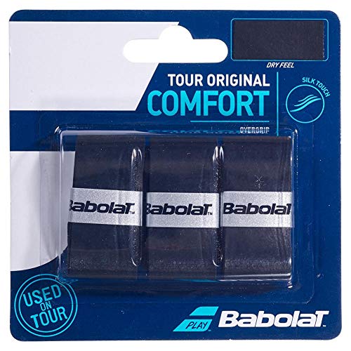 BABOLAT Tour Original X3 Overgrip, Adults Unisex, Black (Multicoloured), One Size
