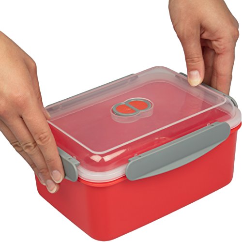 Microwave Nesting Containers Set of 3 w Lids and Locking Steam Vents- Reheating, Cooking, Meal Prep - Microwaveable, Durable, Reusable, BPA-Free, Freezer and Dishwasher Safe Food Storage- Fall Cooking