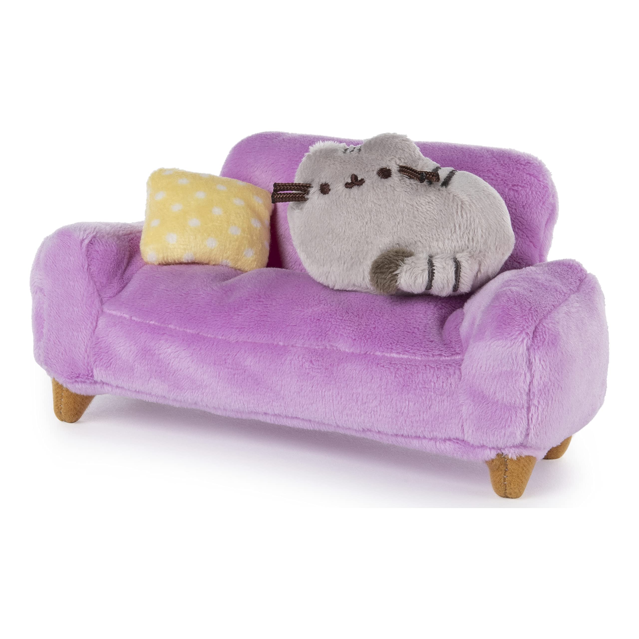 GUND Pusheen at Home with Pink Couch Plush Collector Set of 2