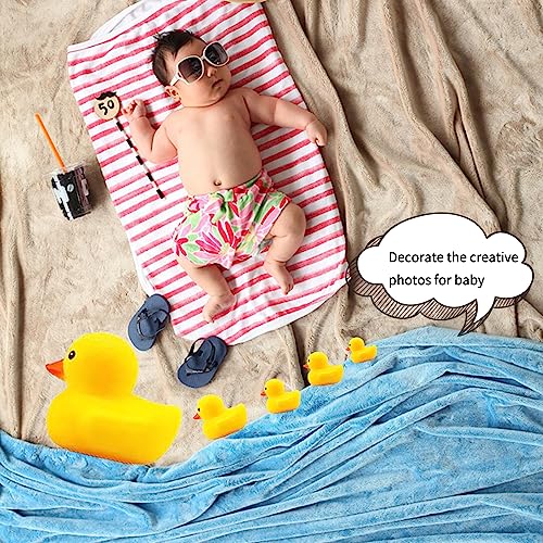 Rubber Funny Ducks/Duckies Waterproof No Bebe Noise Bath Toy Without Hole or with No Hole Student Office Desktop Decor IT Programmer Funny Partner Rubber Duckies in Bulk