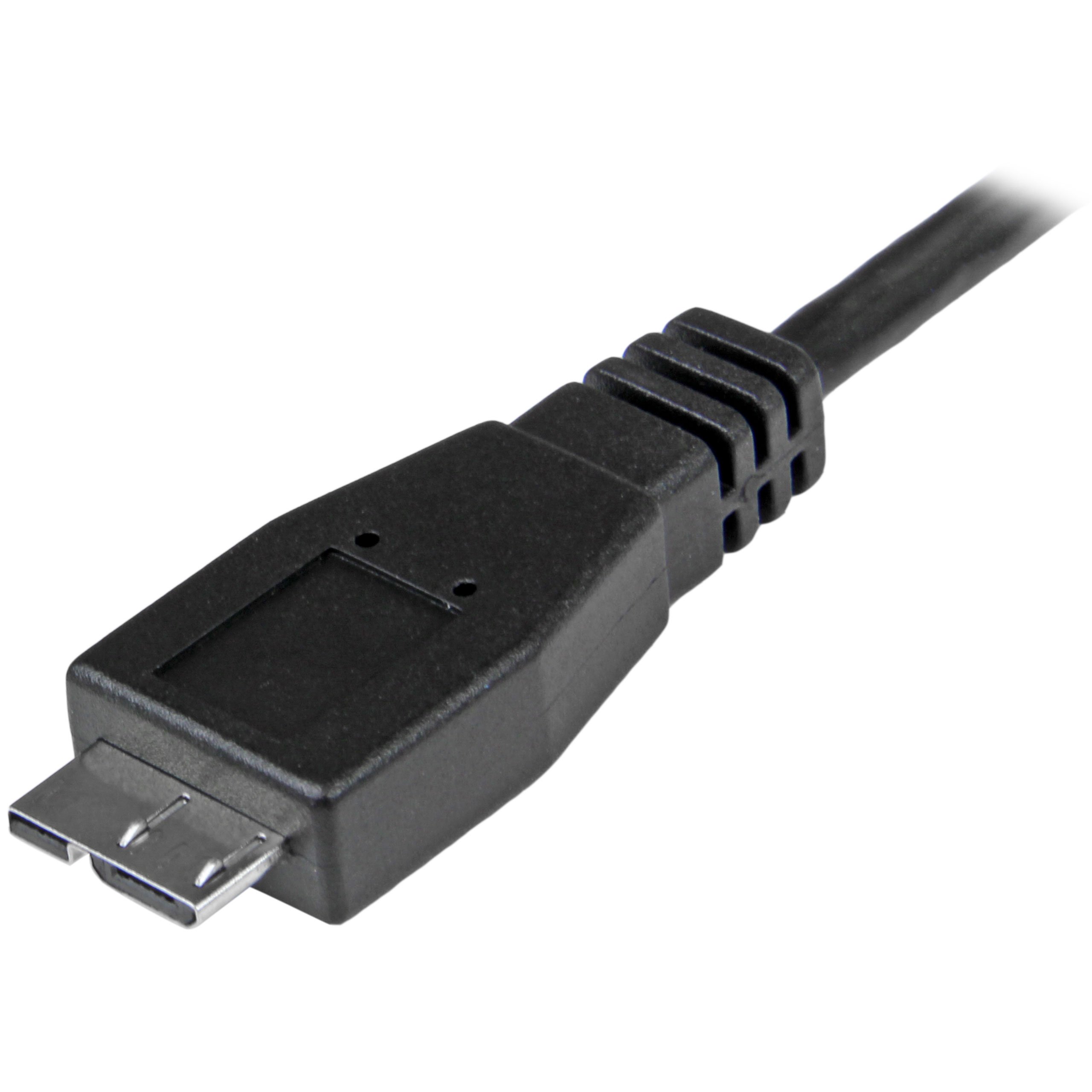 StarTech.com USB C to Micro USB Cable 0.5m - USB 3.1 Type C to Micro USB Type B Cable - Micro USB 3.1 to USB-C - Thunderbolt 3 Compatible (USB31CUB50CM)