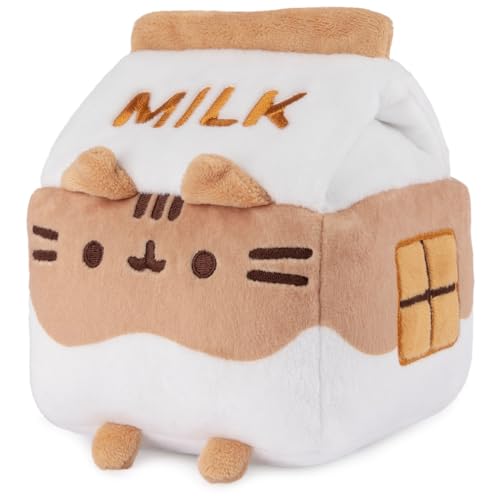 GUND Pusheen Chocolate Milk Plush Cat Stuffed Animal for Ages 8 and Up, Brown/White, 6”