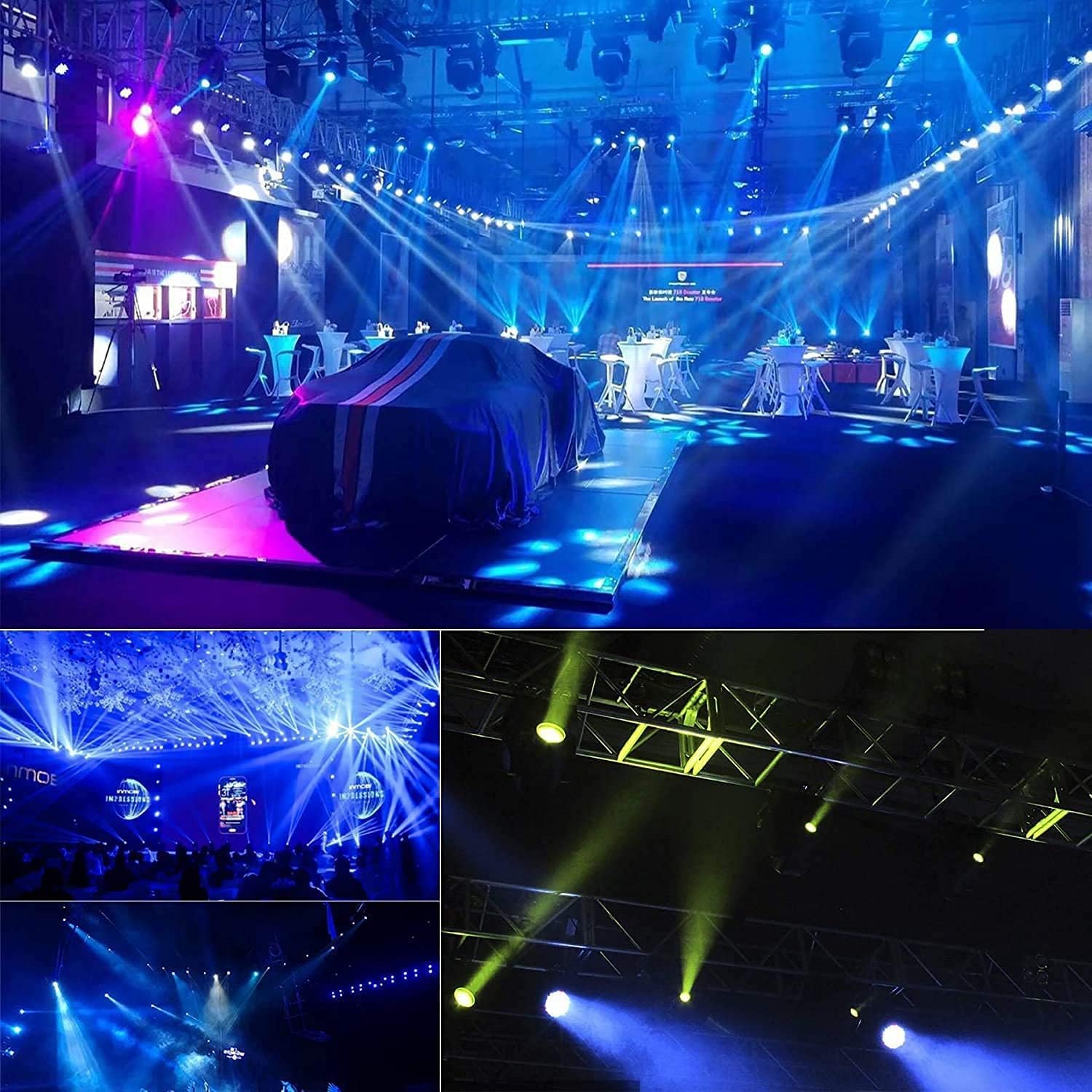 BETOPPER LED Par Lights 54 x 1.5W