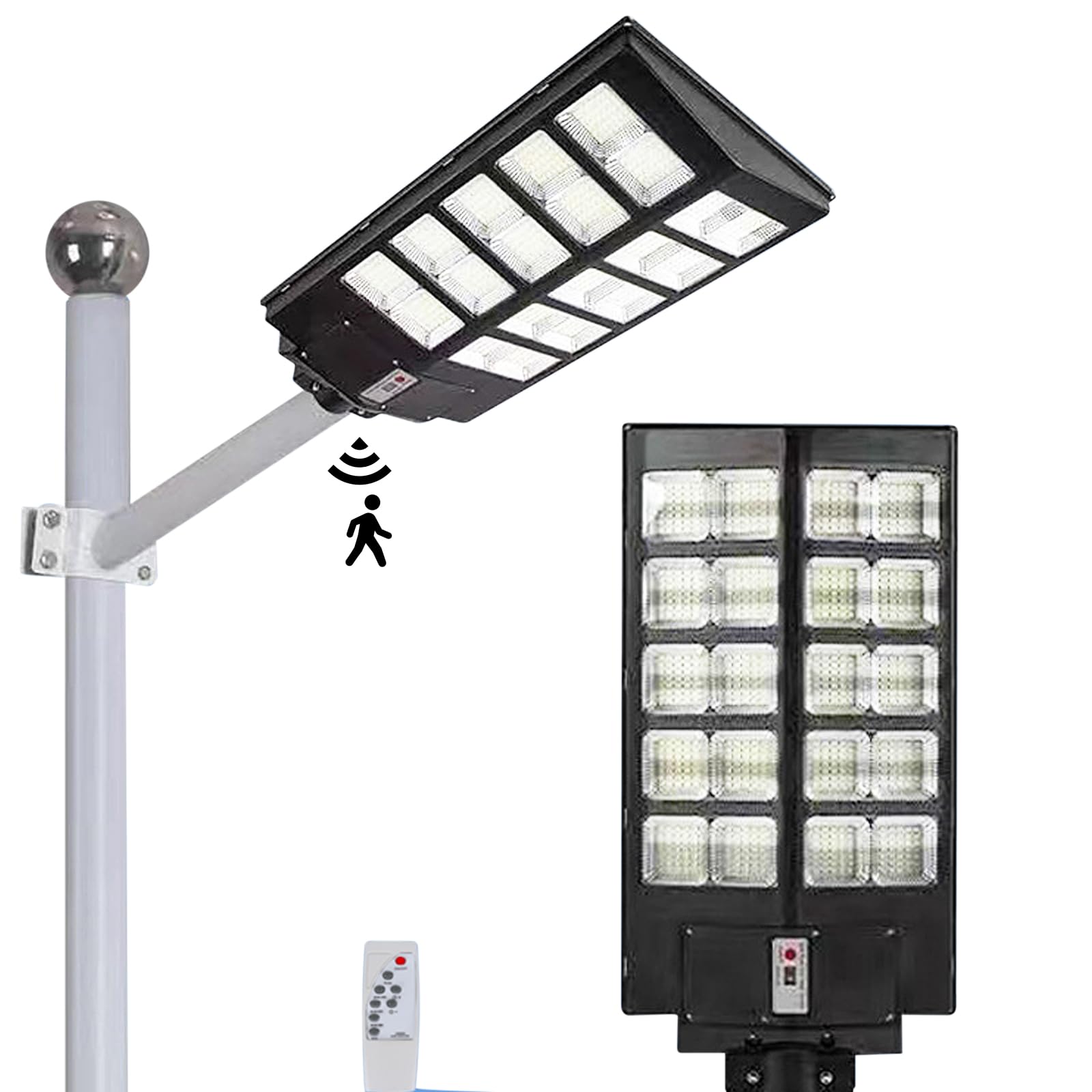 dark rescue 300W LED Parking Lot Light 36000LM 5001K Adjustable Slide Mount Security Light, Black