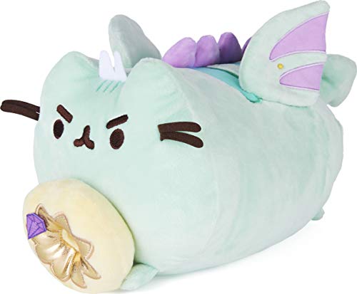 GUND Pusheen Dragonsheen Donut Log Plushed Stuffed Animal Cat, 9.5"