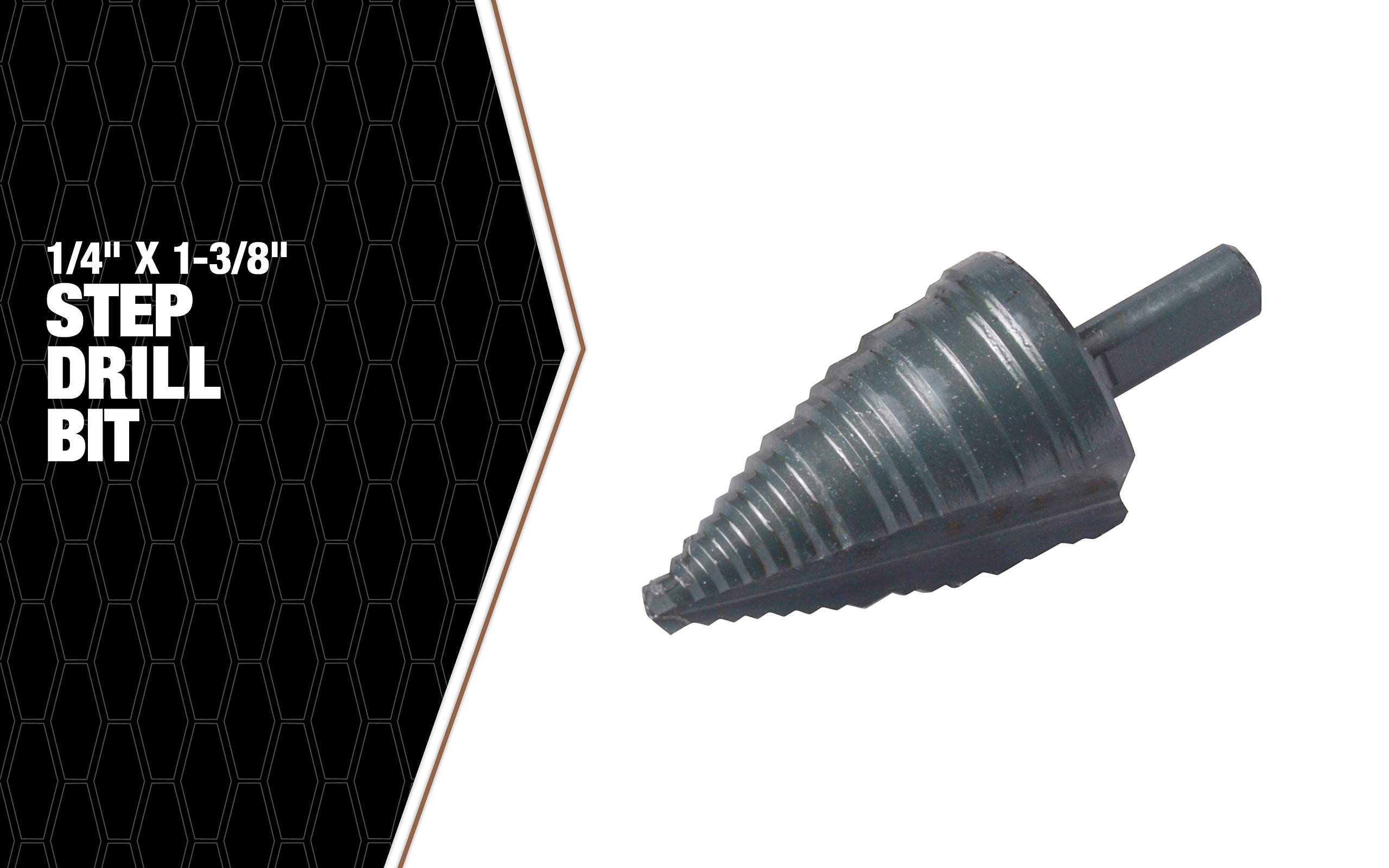 Southwire STEP BIT, DBL STRT FLUTE 1/4" TO 1-3/8"