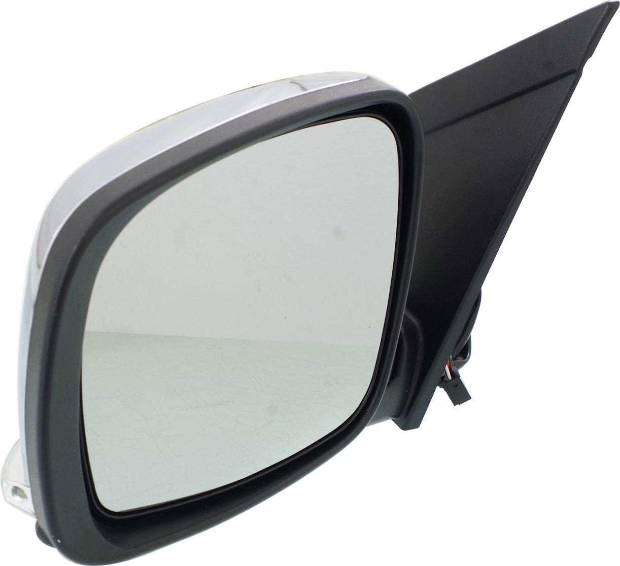 Kool Vue Driver Side Power Heated Mirror for Chrysler Town & Country Dodge Grand Caravan 2008-2010 With Signal Light; Without Memory Chrome