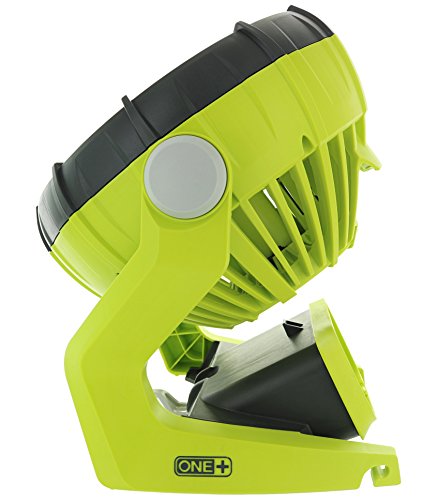 Ryobi P3320 18 Volt Hybrid One+ Battery or AC Powered Adjustable Indoor / Outdoor Shop Fan (Battery and Extension Cord Not Included / Fan Only)