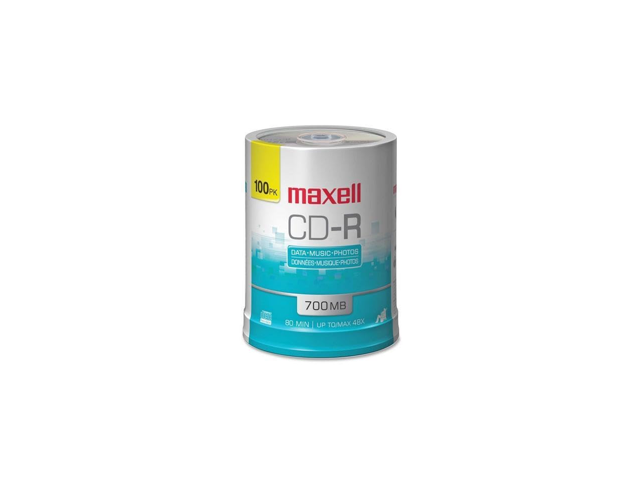 Maxell CD-R Recordable Disc DISC,CDR,700MB,SPDNL100PK 8407 (Pack of3)
