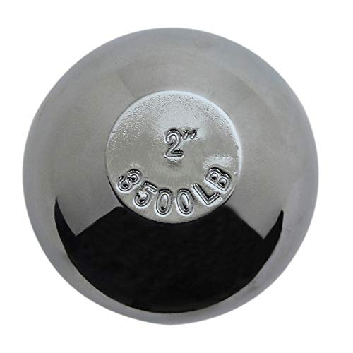 Quick Products QP-HB3007 2" Chrome Hitch Ball - 3/4" Diameter x 2" Long Shank - 3,500 lbs.