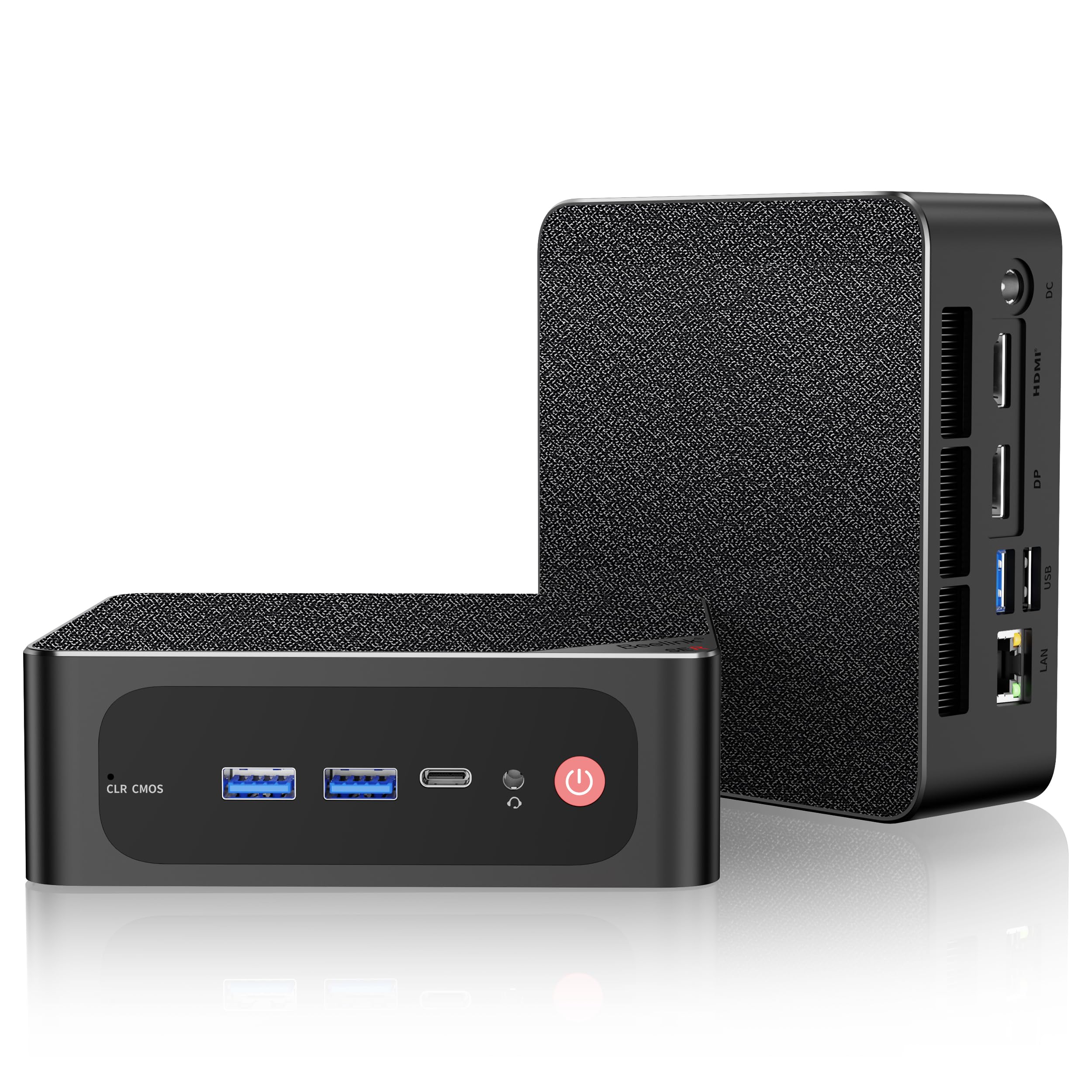 Beelink Mini PC AMD Ryzen 7 5800H (up to 4.4GHz) Mini Computer, SER5 MAX 16GB DDR4 RAM 500GB M.2 PCIe SSD, TDP 54W Mini Desktop WiFi6 BT5.2 Triple Display HDMI+DP+Type-C Office Computer Home Computer