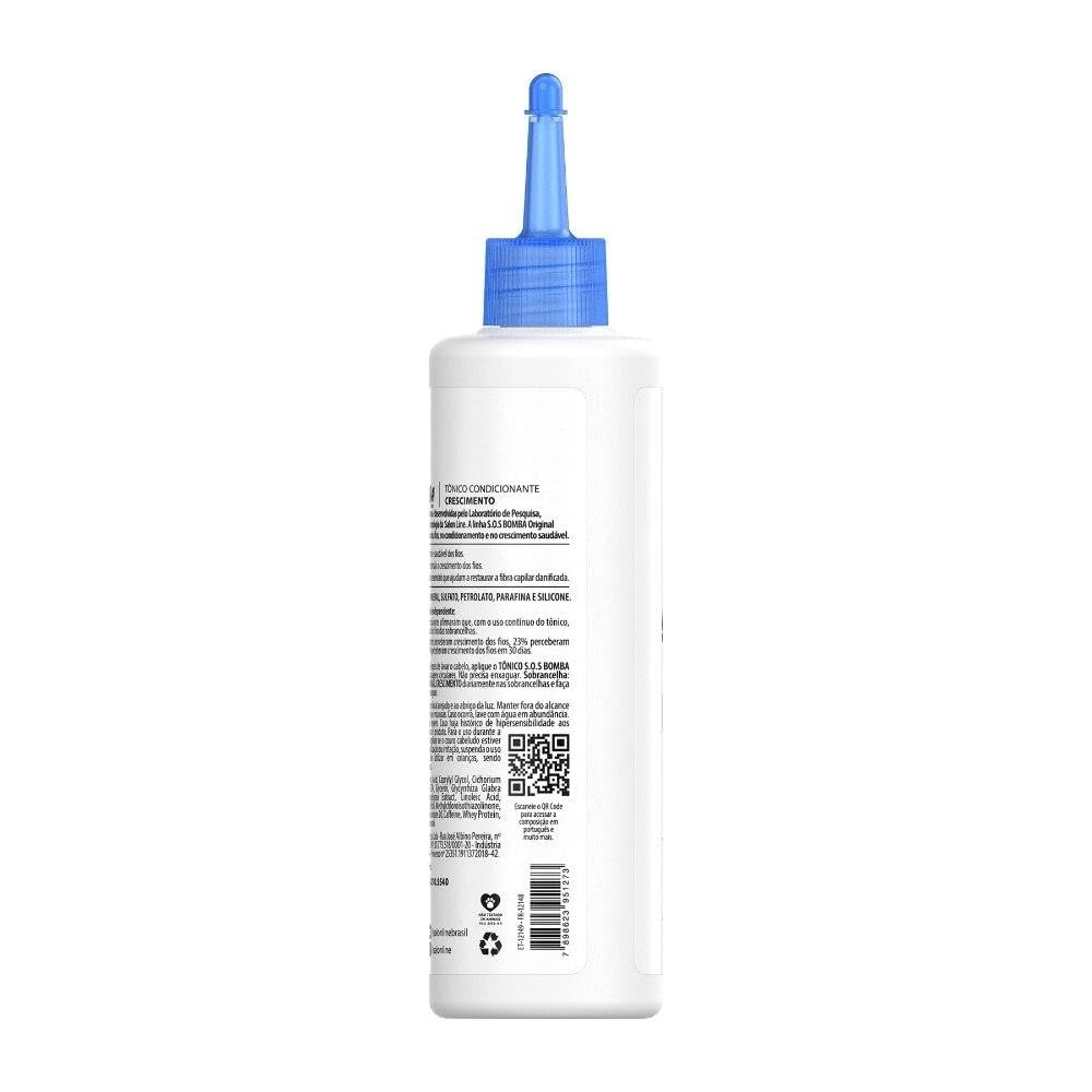 Salon Line - Linha SOS Bomba (Crescimento) - Tonico Fortalecedor 100 Ml - (SOS Bomb (Growth) - Strengthening Tonic 3.38 Fl Oz)