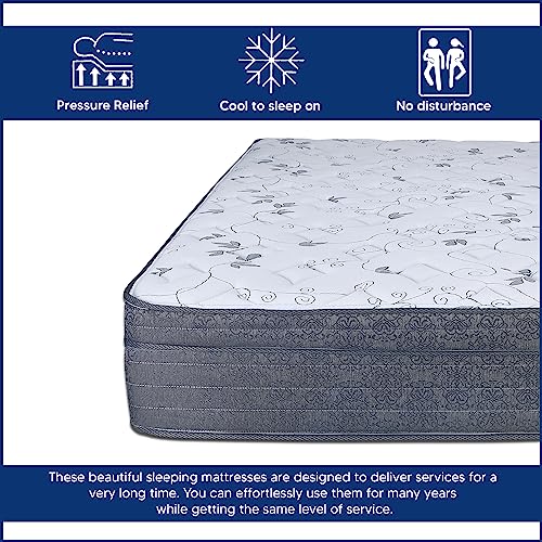 Nutan, 12-Inch Euro Top Firm Foam Encased Mattress/Orthopedic Support for A Restful Night, King