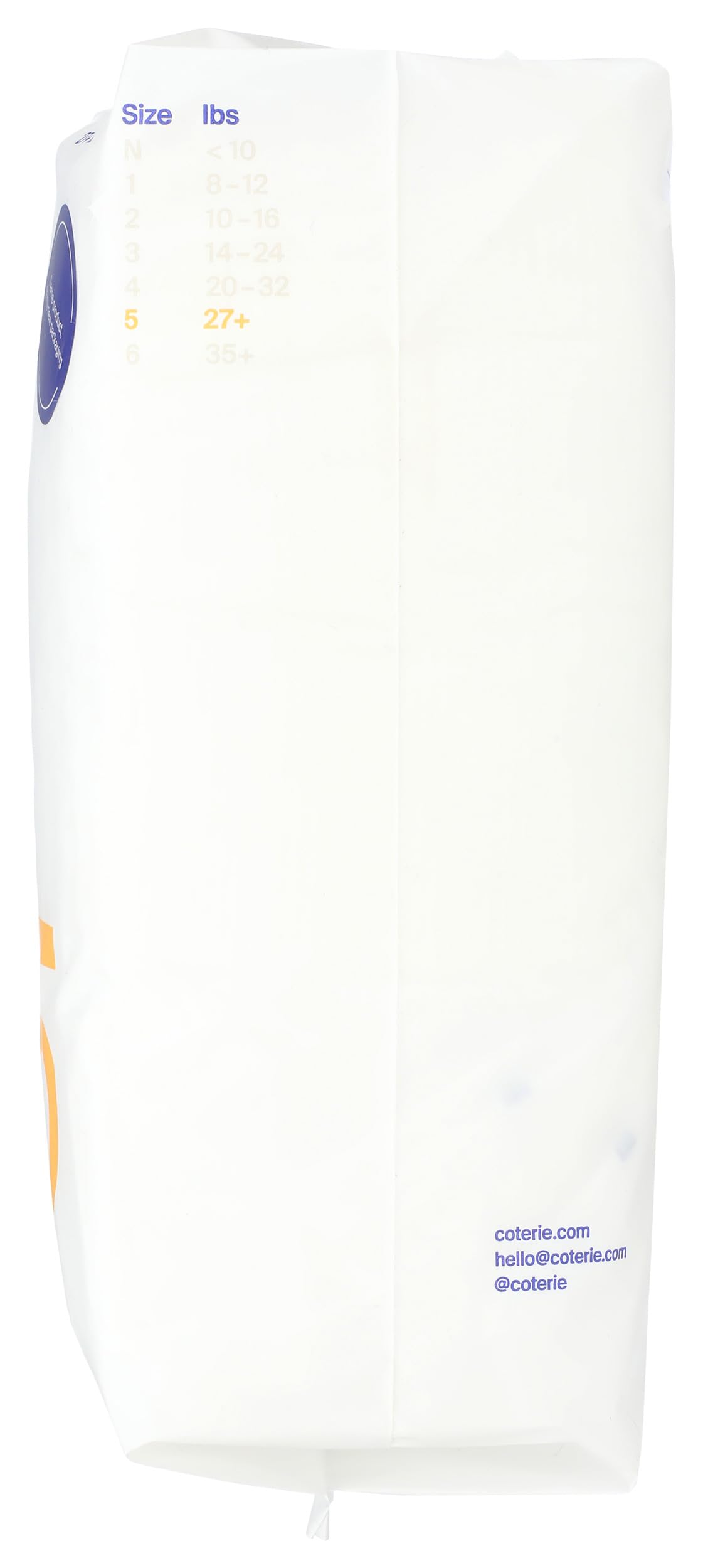 Coterie Size 5 Diapers, 22 CT