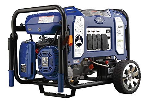 Ford, 11050W Dual Fuel Portable Switch & Go Technology and Electric Start FG11050PBE-A Generator, 11050 Watts, Blue