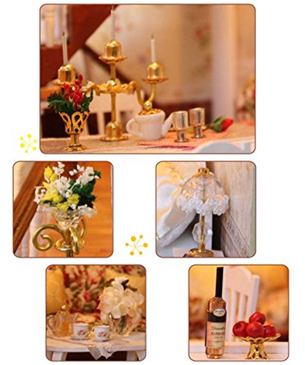 Flever Dollhouse Miniature DIY House Kit Creative Room with Furniture for Romantic Valentine's Gift (Be Enduring As The Universe)