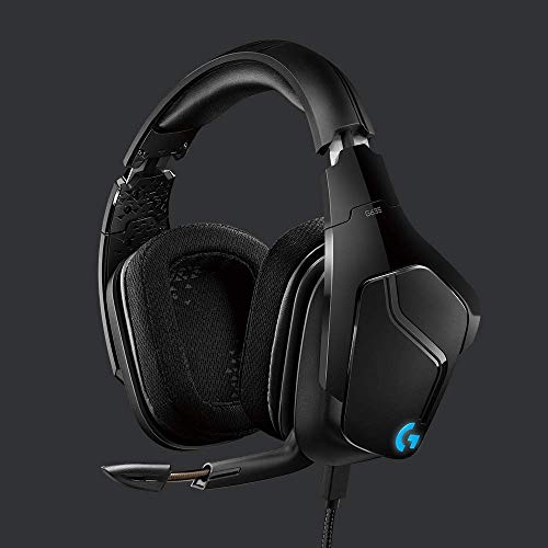 Logitech G635 DTS:X 7.1 Surround Sound LIGHTSYNC RGB PC Gaming Headset, Pro-G 50 mm drivers DTS Headphone:X 2.0 surround, Gaming Headset with Full & Cinematic Sound (Renewed)