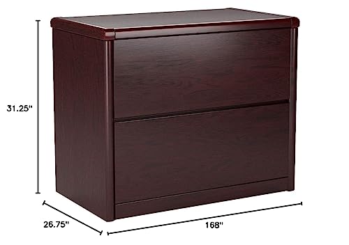 HON 10700 Series 36 by 20 by 29-5/8-Inch 2-Drawer Lateral File, Mahogany