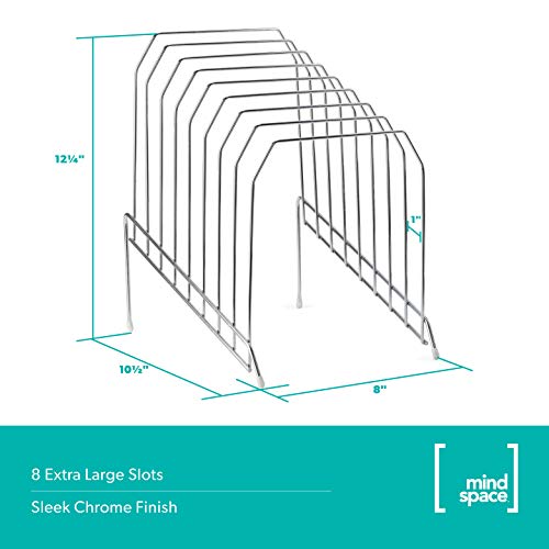 Mindspace Multi Step File Organizer | Stackable Letter Tray | File Holder | The Wire Collection, Silver