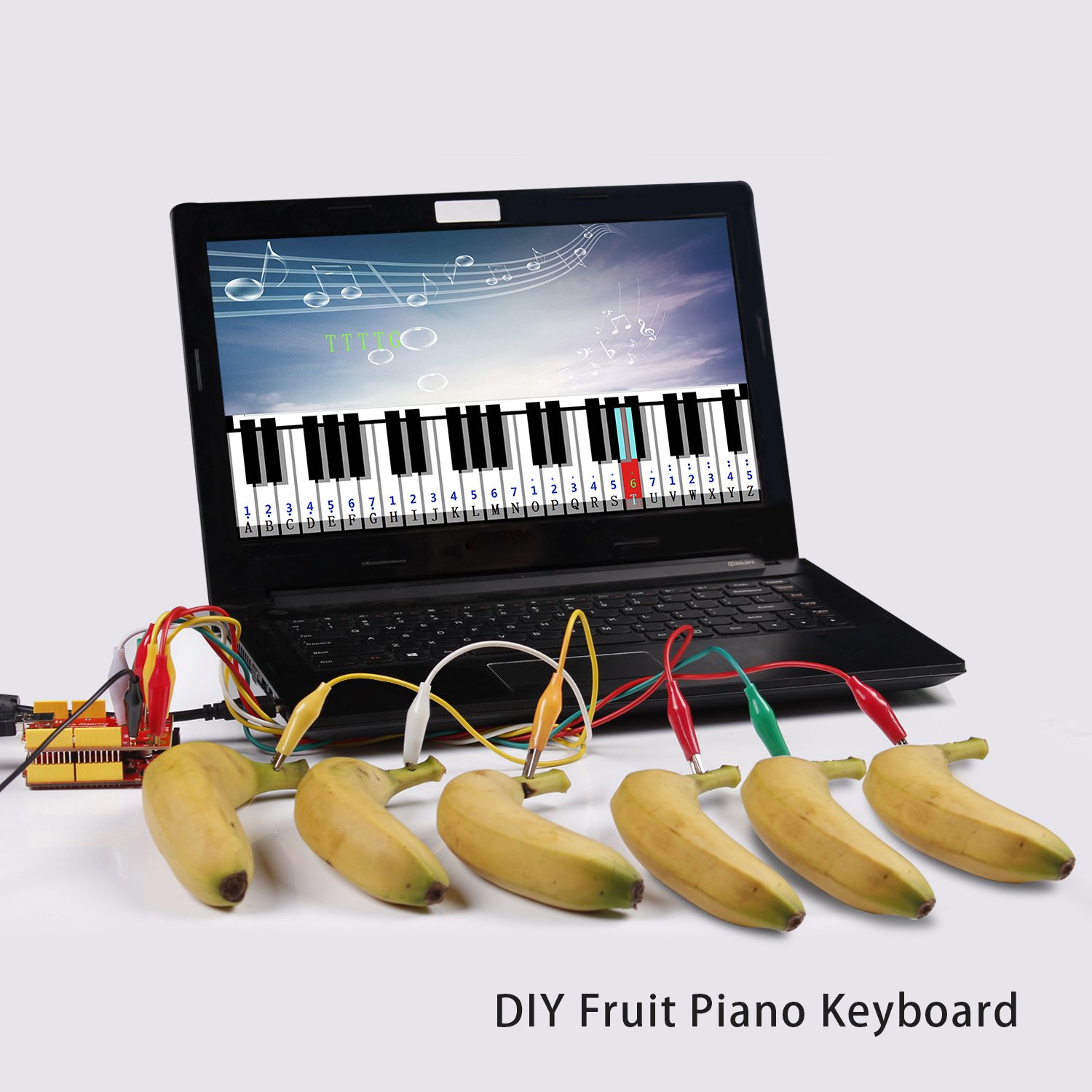 SunFounder FruitKey USB Keyboard DIY Starter Kit Gamepad Control Handle DIY Computer Keyboard, Worked with PC Mac OS X Raspberry Pi for Arduino Uno R3 Leonardo