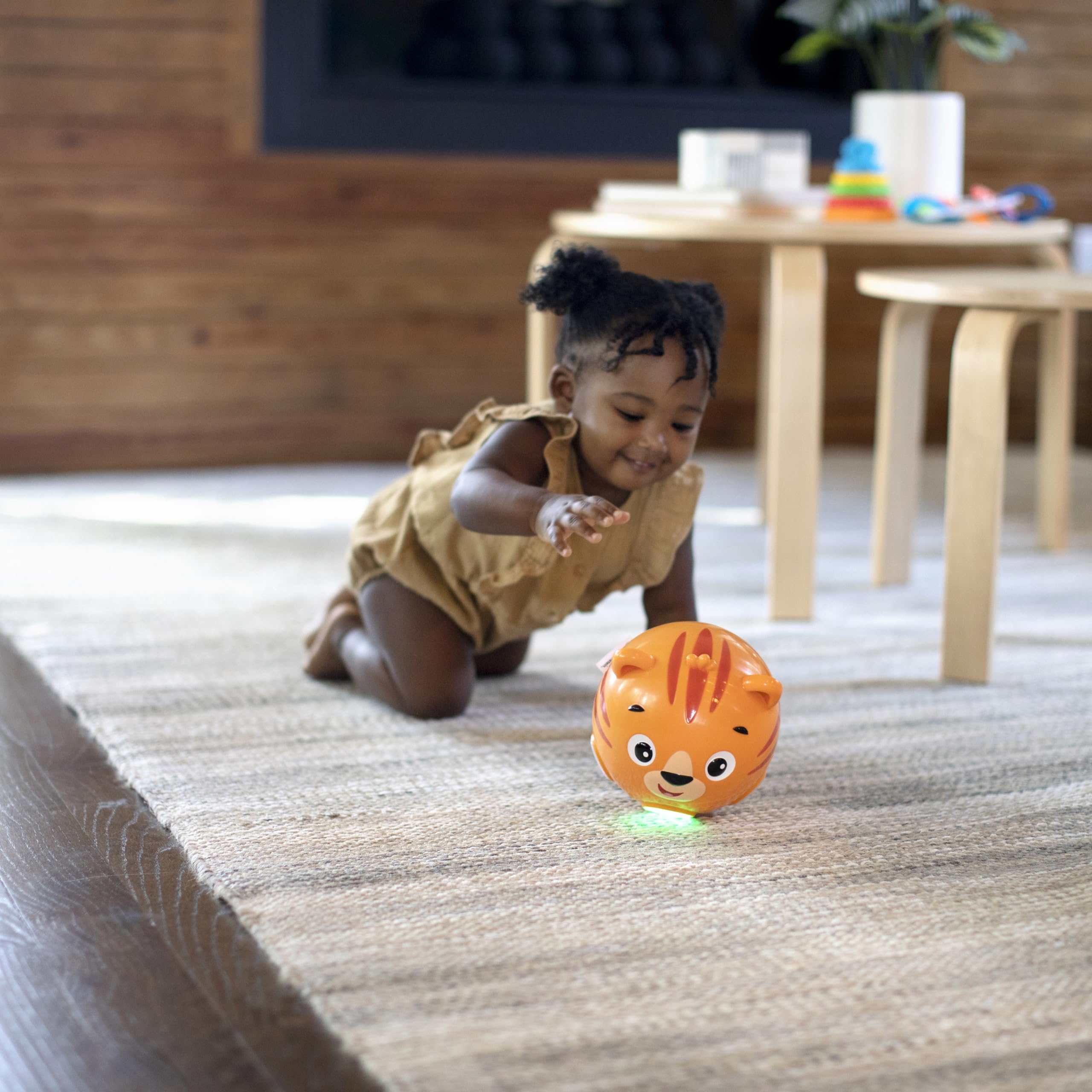 Baby Einstein Tinker's Crawl Along Songs Tummy-Time Musical Toy with Lights, Ages 6 Months +