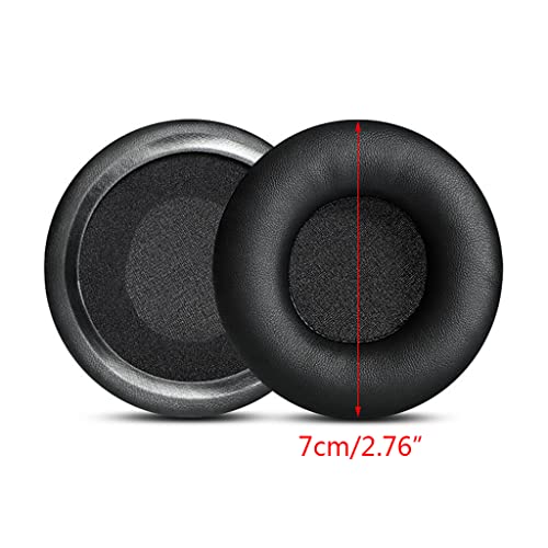 Breathable Ear Pads Pillow Cover 1 Pair Memory Foam Earpads Replacement Black White Compatible with ATH-AR3BT AR3IS gaming earmuffs Replacement headband earmuffs cushion compatible with ATH-AR3BT