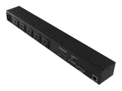Synaccess netBooter NP-05B Remote Switched PDU with 5 Power Outlets, 120V/15A. Control via Web, telnet, or USB