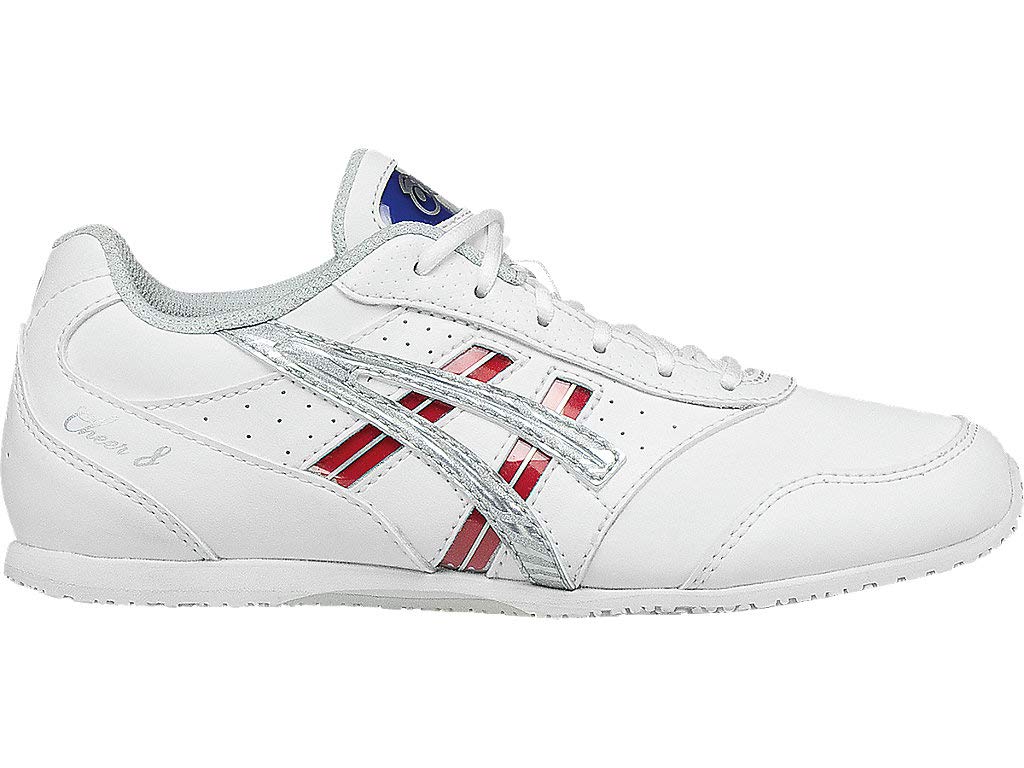 ASICS Kids Girl's Cheer 8 GS (Toddler/Little Kid) White/Silver/Interchange 1 Little Kid M