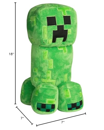 JINX Minecraft Grand Adventure Creeper Plush Stuffed Toy, Green, 16"