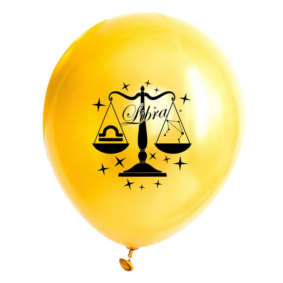 jojofuny Zodiac Wedding Graduation Supplies Black Party- Christmas Theme for Decorative Layout Balloon Prop, Decorations Xxcm, Pattern Golden Birthdayblack Ballons Libra Balloon, Sequins