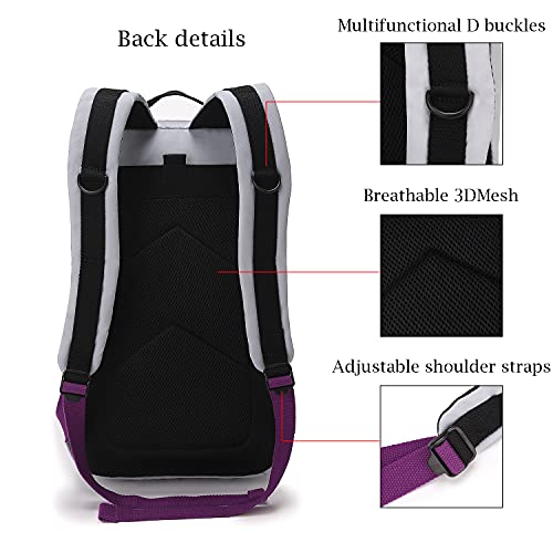 BE SMART Hiking Outdoor Travel Backpack with Design, Water-Resistant Laptop Daypack Book Bag with Multi-Layer for Men & Woman (Antarctic Blue)