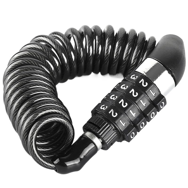 Bike Lock Bicycle Mini Code Lock Helmet Lock Durable Steel Wire Lock Bicycle Accessories Bicycle Lock