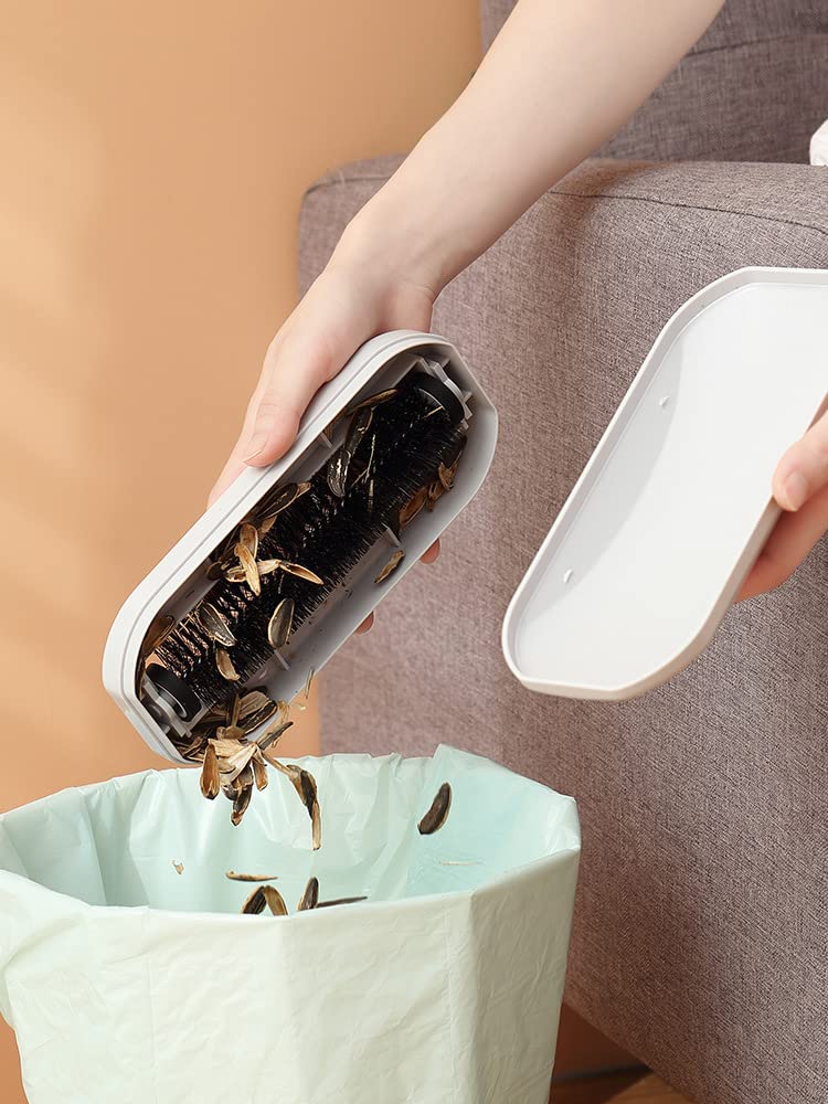 GIZTAT Crumb Sweeper Reusable Handheld Crumb Brush Crumb Sweeper Home Soft Hair Debris Collector for Table, Mat, Bed Sheets, Sofas, Clothes Cleaning Brush